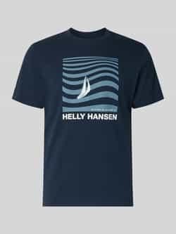 Helly Hansen T-Shirt mit Logo- und Motiv-Print Modell SHORELINE