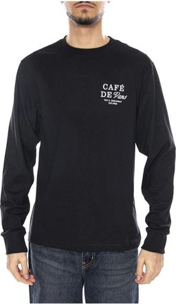 Vans Homme, Pulls, Noir, Taille: S Cafe LS Long Sleeve T-Shirt
