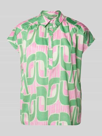 Milano Regular Fit Bluse im Allover-Look