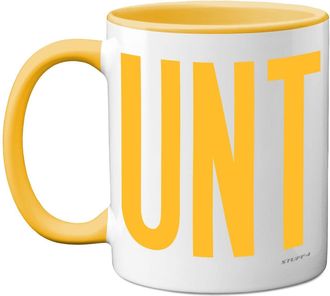 Stuff4 Lustige Tassen für Männer und Frauen - C UNT Tasse - Lustige Sarkastische Slogan Geschenke für Arbeitskollegen, C*nt Grob Unhöflich Neuheit Witz Gag G