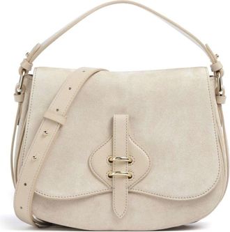 Coccinelle Femme, Sacs, Beige, Taille: ONE Size Suede Shoulder Bag