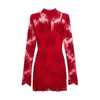 Aniye By Femme, Robes, Rouge, Taille: 36 FR Robe fourreau en dentelle