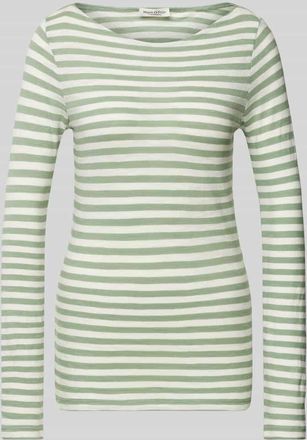 Marc O'Polo Langarmshirt aus Baumwoll-Slub-Jersey mit Streifenmuster