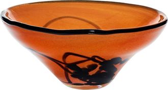 Cristalica Schale Dream Pavel orange/schwarz Ø 20cm