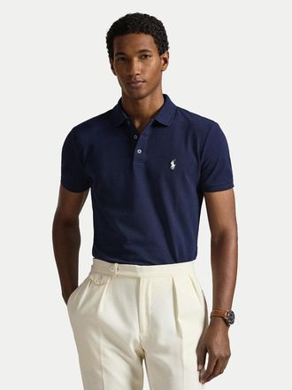 Polo Ralph Lauren Poloshirt 710941439038 Dunkelblau Custom Slim Fit