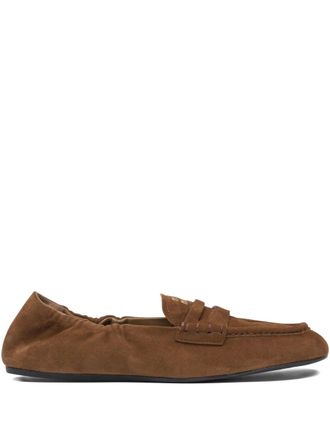 Miu Miu mocassins en daim - Marron