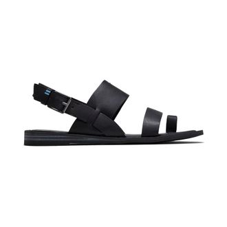 Toms Schwarze Leder Freya Sandale - - Shoes - Damen - Schwarzk - 37 EU