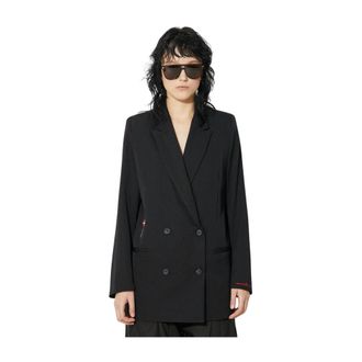Fiorucci Doppelreihiger Bestickter Blazer - - Jackets - Damen - Schwarzk - XS