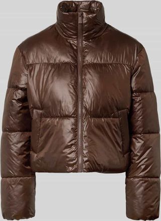 Pieces Pufferjacke mit hohem Stehkragen