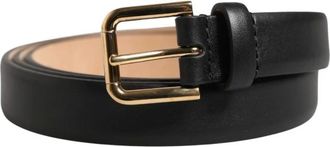 Dolce & Gabbana Femme, Accessoires, Noir, Taille: ONE Size Classic Leather Belt