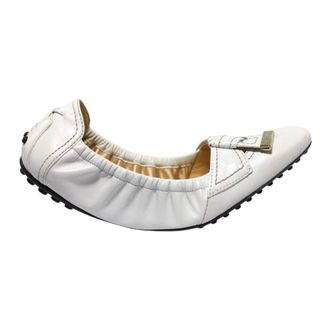 Tod's Femme, Chaussures, Blanc, Taille: 36 EU Ballerinas