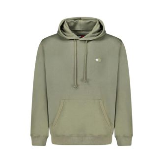 Tommy Hilfiger Gr&uuml;ner Baumwoll Herren Pullover Hoodie - - Sweatshirts & Hoodies - Herren - Gr&uuml;n - 2XL