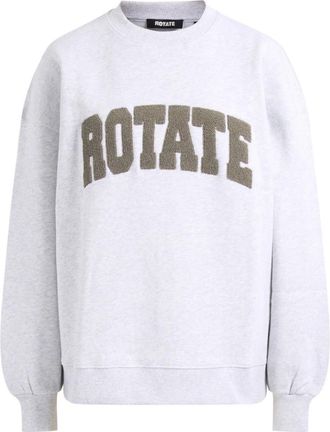 Rotate Rotate Birger Christensen, Femme, Sweatshirts et sweats &agrave; capuche, Gris, Taille: 36 FR Heavy Sweat Crewneck