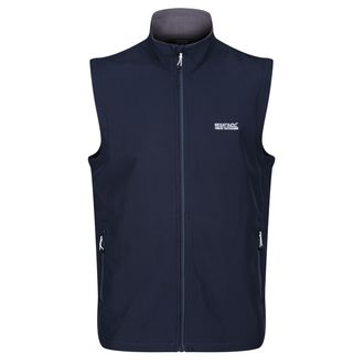 Regatta Herren Bradwell Iii Full Zip Wind Resistant Softshell Gilet Bodywarmers, Navy, 62
