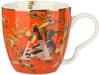 KASANOVA Kasanova Porzellanbecher Buchstabe A 48cl Orange Tisch, Tee & Kaffee