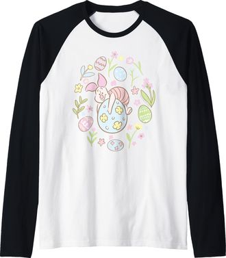Disney Winnie the Pooh Piglet Easter Egg Pastel Spring Icons Raglan