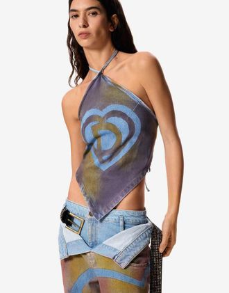 Desigual Masha Popova - Blouse en jean - Bleu-Neutral
