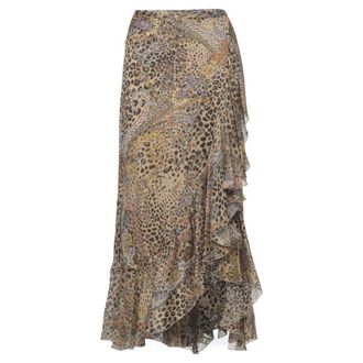 Etro Femme, Jupes, Brun, Taille: 38 FR Jupe Midi Portefeuille