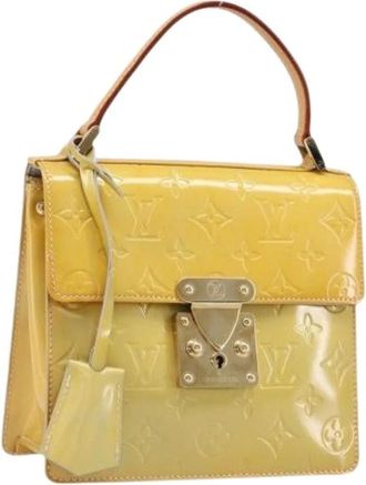 Louis Vuitton Sac &agrave; main vintage en cuir verni Pre-owned - Femme - Pre-owned - Jaune - Taille: ONE Size