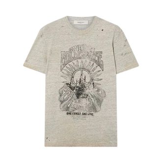 Golden Goose Homme, Tops, Gris, Taille: S T-Chemises