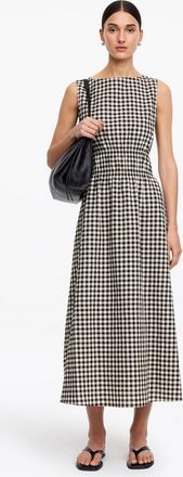 Arket Kleid Aus Seersucker -Schwarz