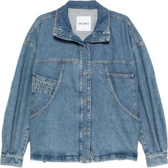 The Attico Pocket collared jacket - Blau