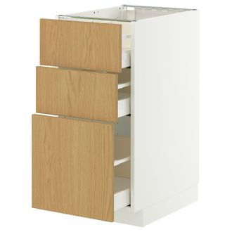 IKEA METOD / MAXIMERA Unterschrank mit 3 Schubladen