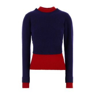 Jil Sander Femme, Pulls, Multicolore, Taille: 44 FR Pull en m&eacute;lange de laine