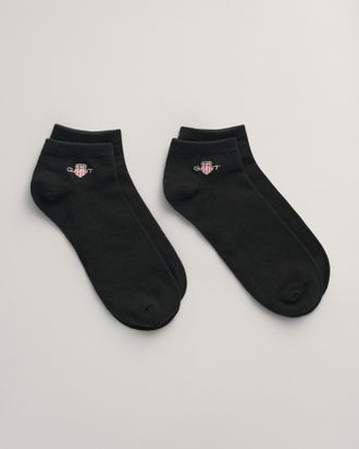GANT Sneakersocken GANT, Herren, Gr. 43-45, schwarz, Baumwollmischung, Socken Sneakersocken