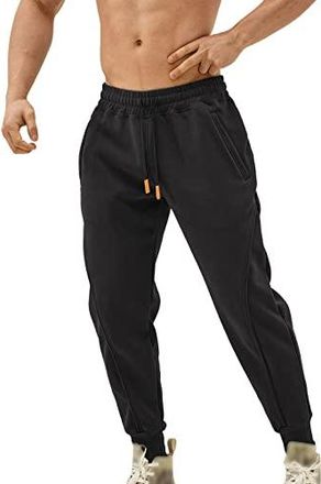 Generic Pantalon Jogging Homme Coton Pantalons de Sport D&eacute;contract&eacute; Pantalons Homme Printemps Fitness Course Pantalon avec Cordon de Serrage Taille Loose Poch