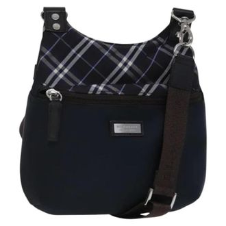 Burberry Pre-owned Nylon schultertasche - - Pre-owned - Damen - Blau - ONE SIZE