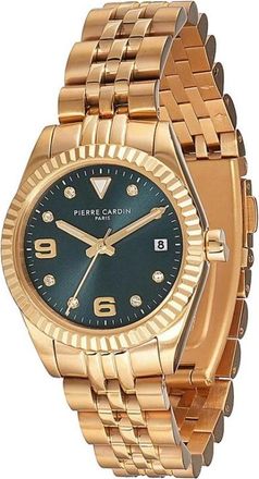 Pierre Cardin Femme, Accessoires, Jaune, Taille: ONE Size Montre habill&eacute;e en acier inoxydable