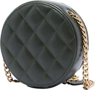 Chanel Sac bandouli&egrave;re matelass&eacute; en cuir dagneau Pre-owned - Femme - Pre-owned - Vert - Taille: ONE Size