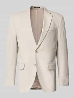 Christian Berg Sakko aus Leinen-Mix mit Pattentaschen