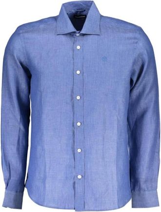 North Sails Homme, Chemises, Bleu, Taille: M Chemise habill&eacute;e &agrave; manches longues en lin