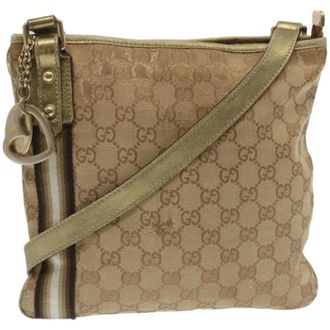Gucci Pre-owned Canvas Cross Body Bag - - Pre-owned - Damen - Beige - ONE SIZE