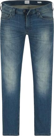 Mustang Jeans Herren Jeans blau Baumwoll-Stretch