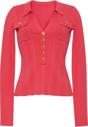 Cara Cara haut côtelé Belleport à boutonnière - Rose