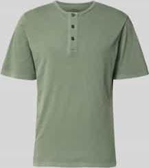 Jack & Jones T-Shirt mit Rundhalsausschnitt und Knopfleiste