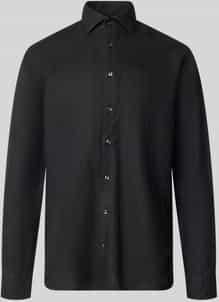 Seidensticker Regular Fit Business-Hemd aus Leinen mit Kentkragen