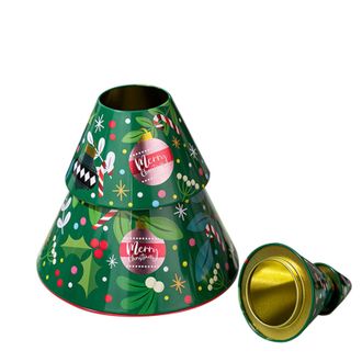 Generico Weihnachtsbaum-Design mit Keksdose - Zuckerdose aus Metall | Kreative Blechdose f&uuml;r Snacks, Kuchen, Desserts, wiederverwendbare f&uuml;r Hochzeit, Party, U