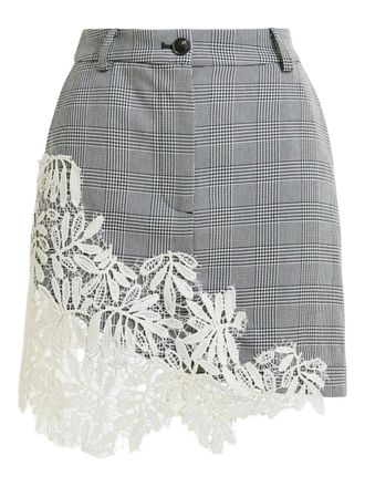 Essentiel minijupe à carreaux - Gris