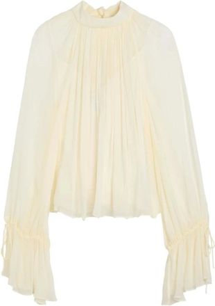 Staud Staud, Femme, Blouses et Chemises, Beige, Taille: 40 FR Roux Top