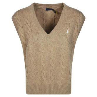 Polo Ralph Lauren Damen, Strickwaren, Beige, MGr&ouml;&szlig;e