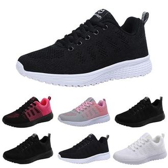 Generic Chaussures de course pour femme - L&eacute;g&egrave;res et respirantes - Pour la marche, la gym, le sport - Chaussures de tennis - Antid&eacute;rapantes, gris fonc&eacute;, 39.5 
