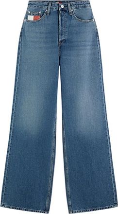 Tommy Jeans Claire Jean Taille Haute Coupe Large Poches - Femme - Jeans - Bleu - Taille: W27