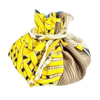 Herm&egrave;s Pre-owned Silk Pouch - - Pre-owned - Damen - Gelb - ONE SIZE