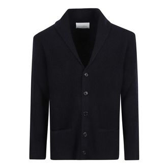 Ballantyne Navy Pullover Klassisches Fischgr&auml;tenmuster - - Knitwear - Herren - Schwarzk - L