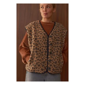 Marlot Paris Veste Sans Manches N&eacute;o L&eacute;opard - Collection Femme Marlot Paris