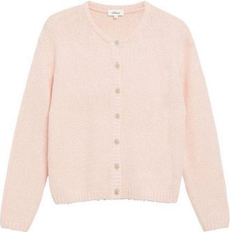 s.Oliver Cardigan Strickjacke Weiche Strickjacke aus Alpakamix